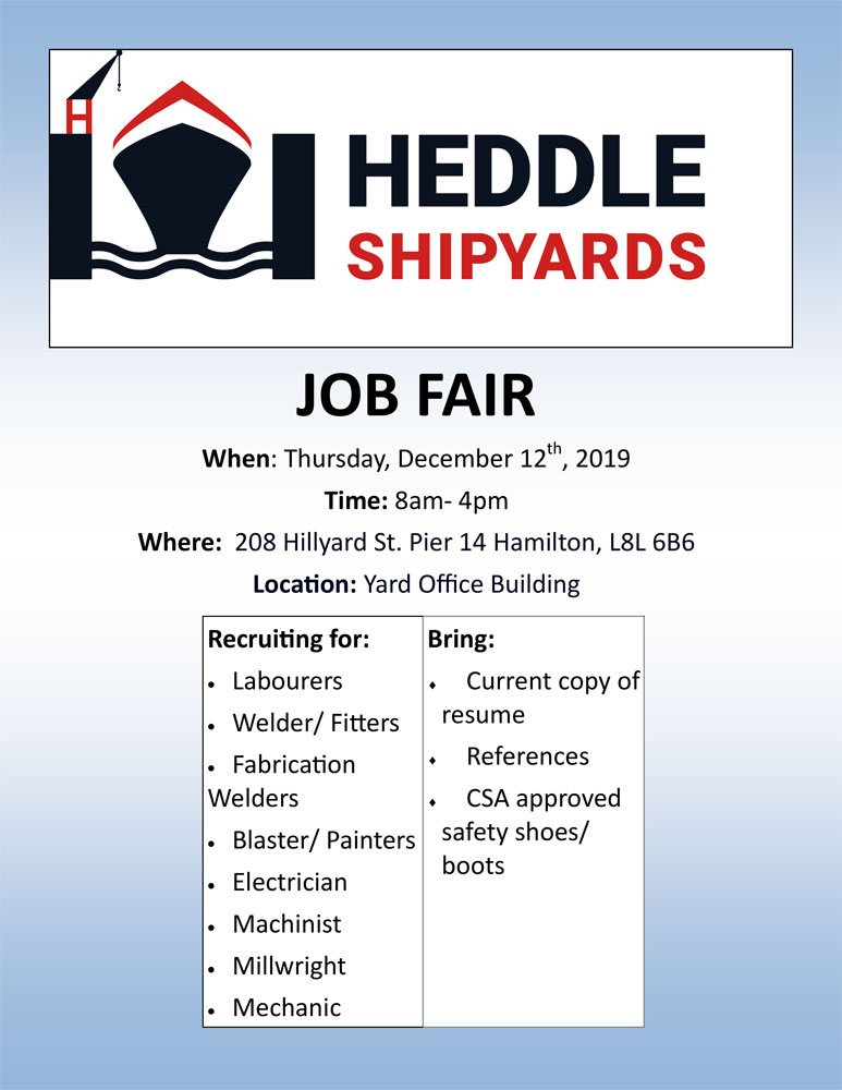December-2019-Job-Fair-Heddle-Shipyards - Employment Hamilton